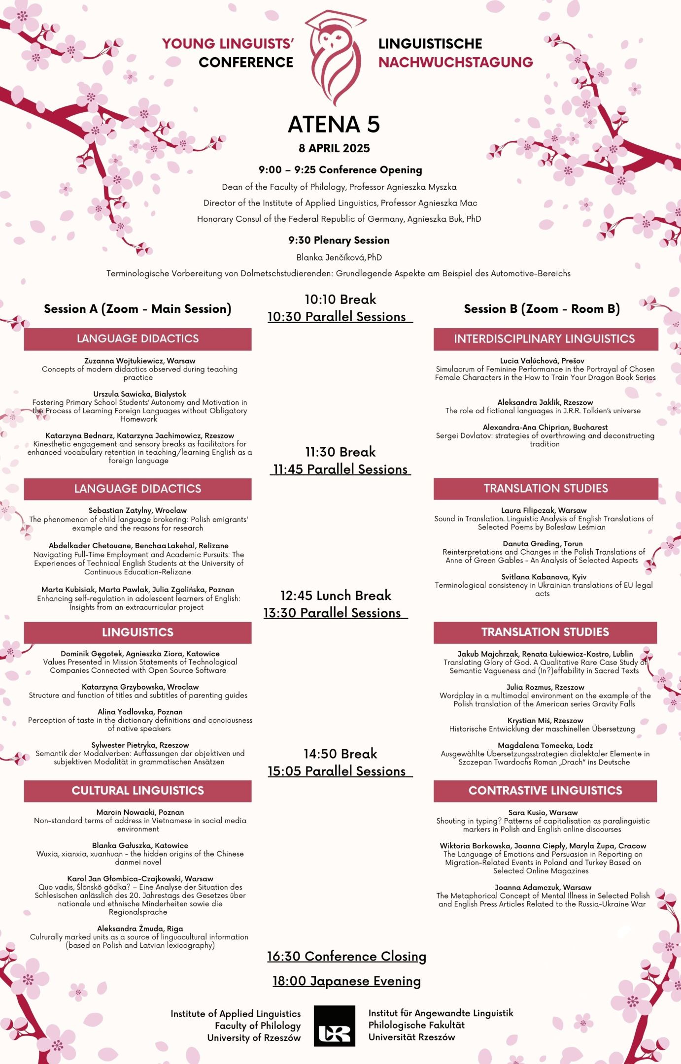 ATENA 2025 - Uniwersytet Rzeszowski